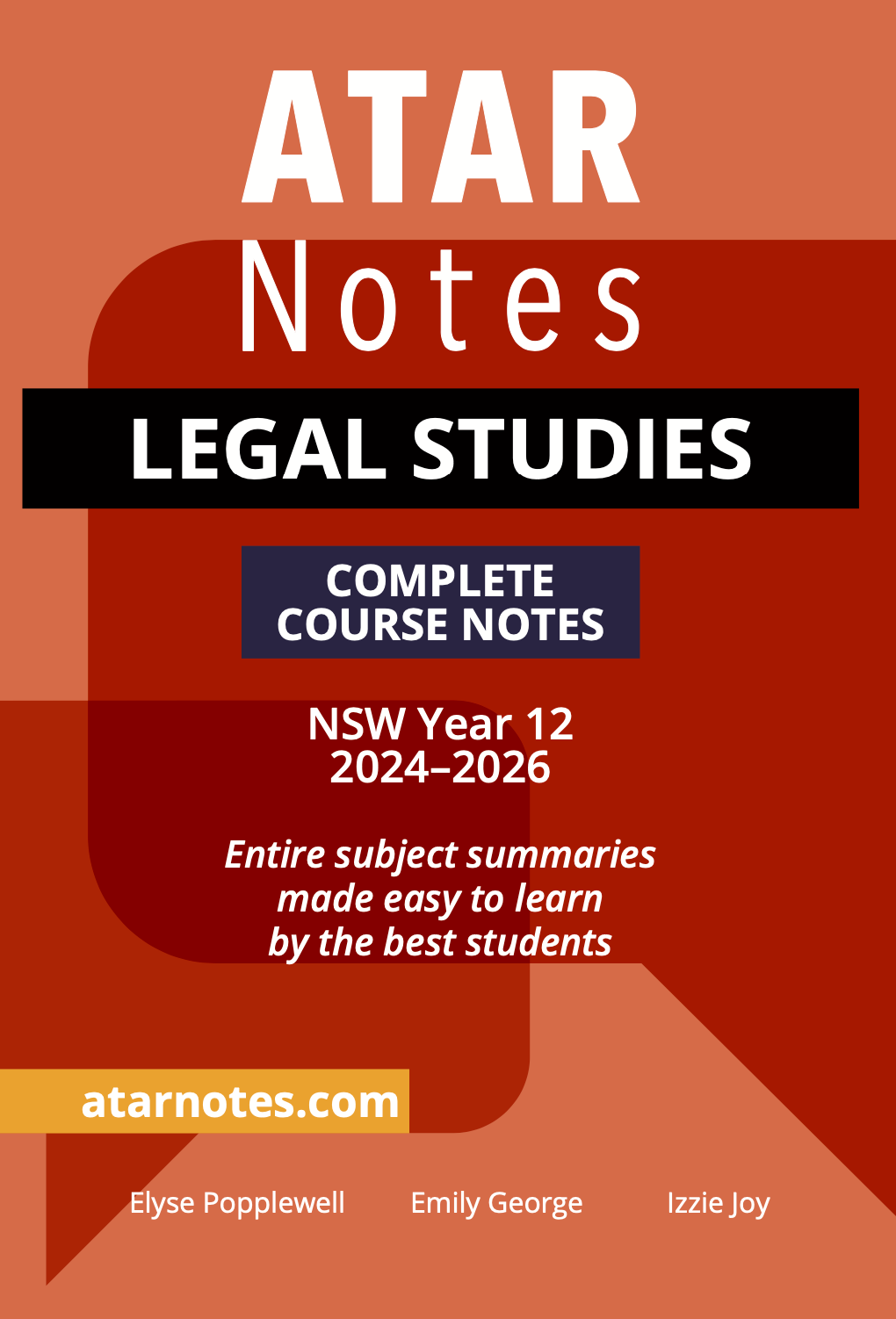ATAR Notes HSC Year 12 Legal Studies Complete Course Notes (2024-2026 ...