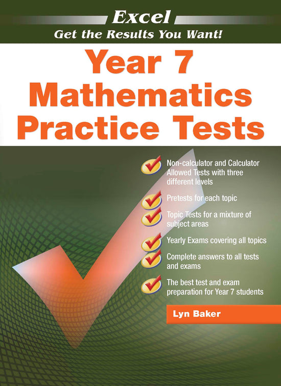 Excel Tests - Mathematics Practice Tests Year 7