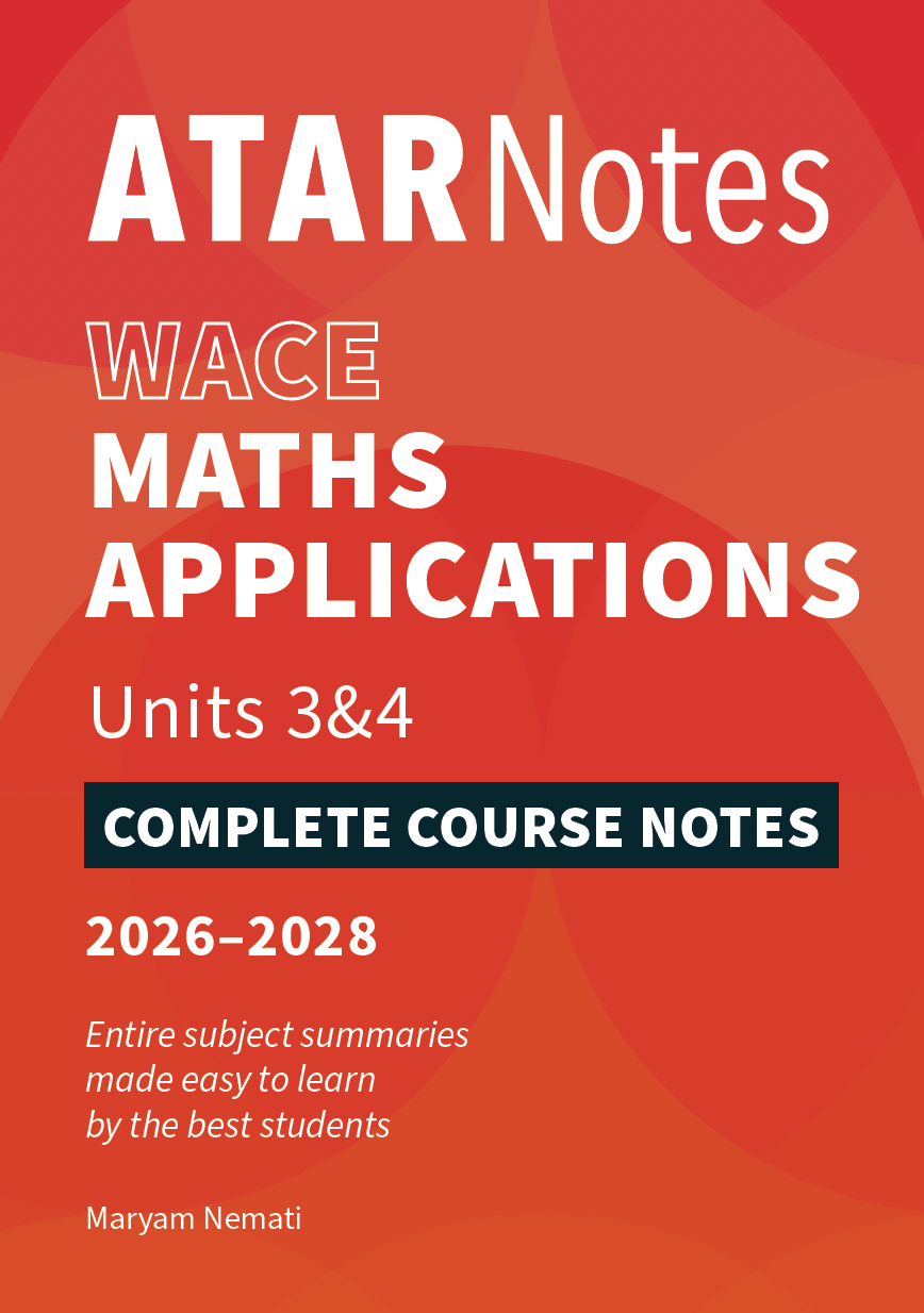 ATAR Notes WACE Maths Applications 3&4 Notes (2026-2028) – Excel