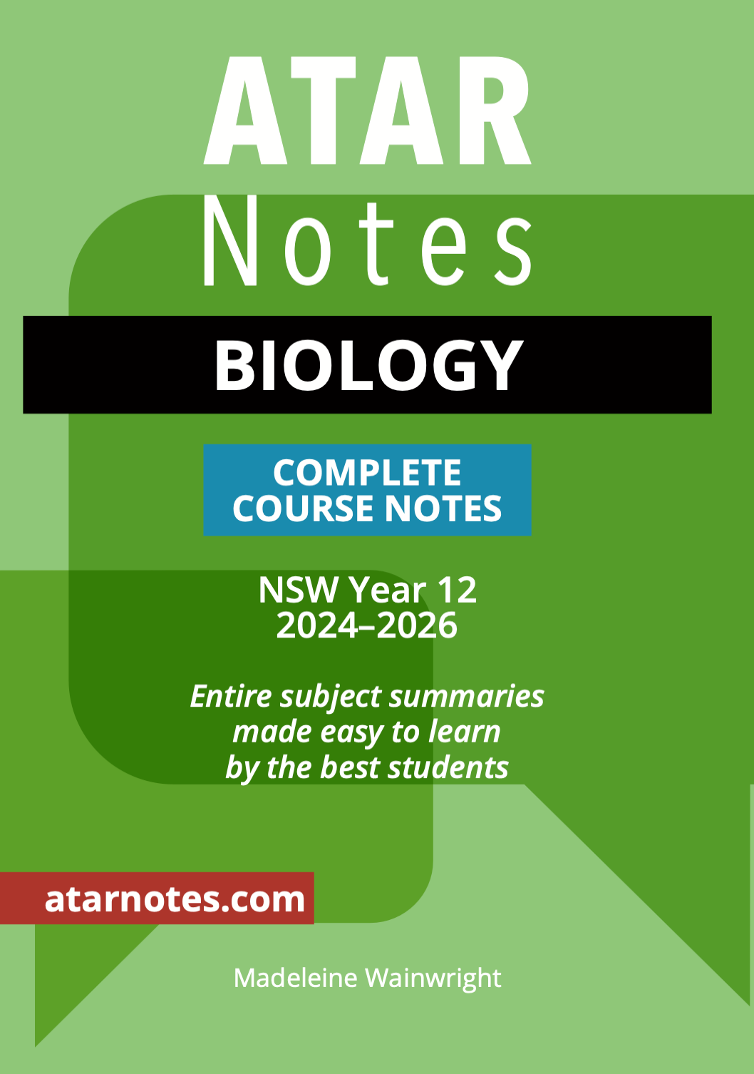 ATAR Notes HSC Year 12 Biology Complete Course Notes (2024-2026) – Excel