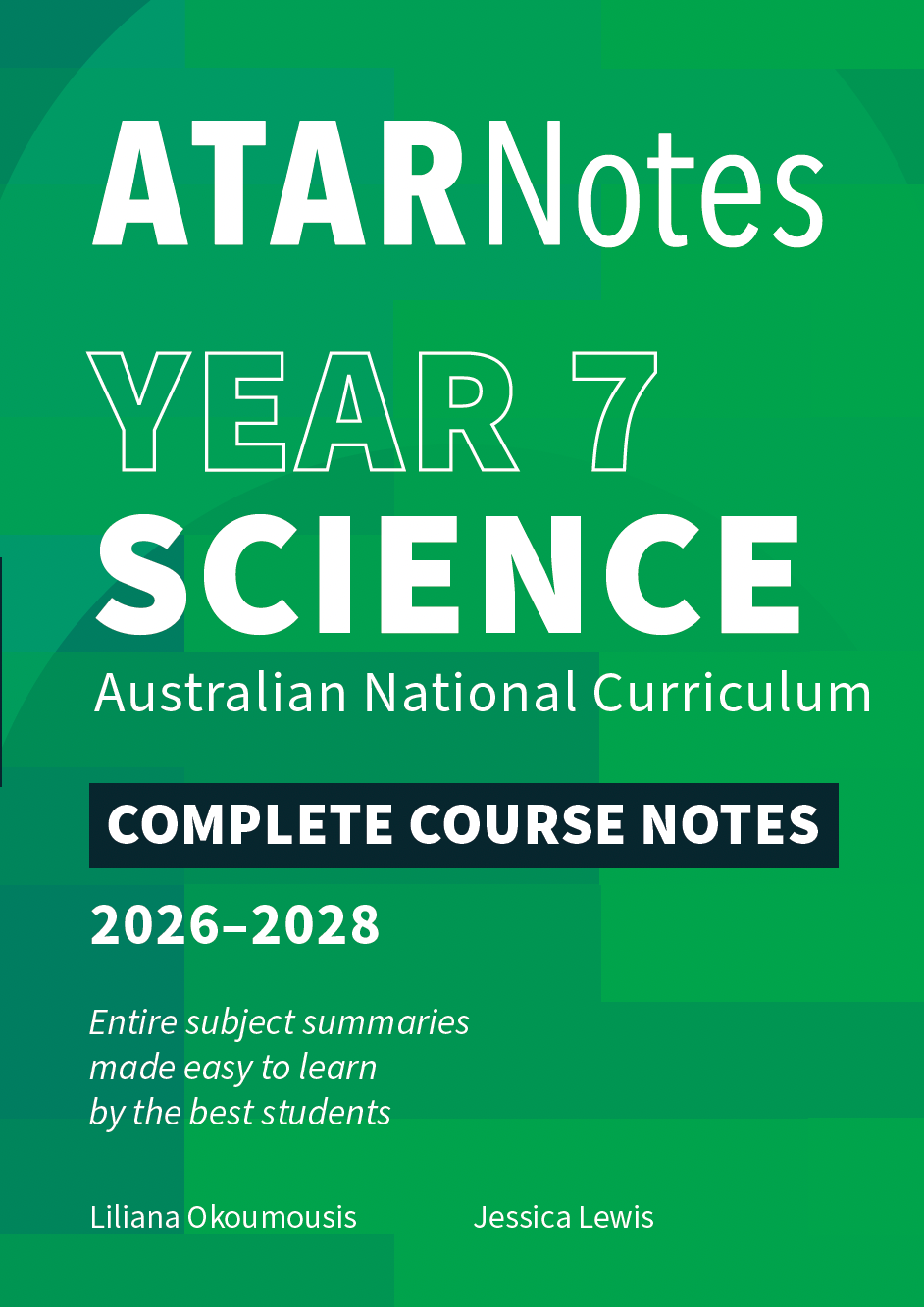 ATAR Notes Year 7 Science Complete Course Notes (2026-2028) – Excel